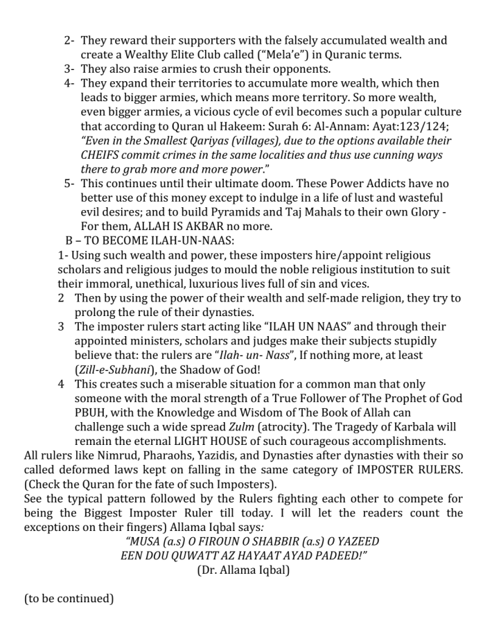 Selection of the ruler in Islam as per Quran – 1 – Voice of East