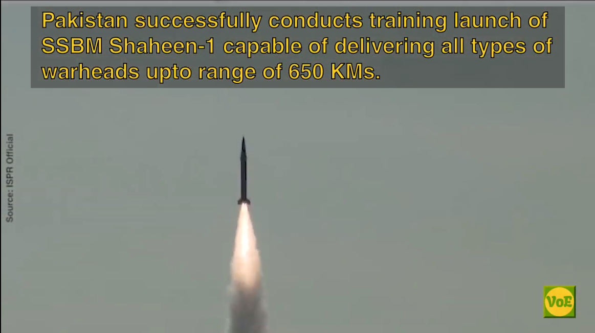Pakistan successfully conducts training launch of SSBM Shaheen-1 ...