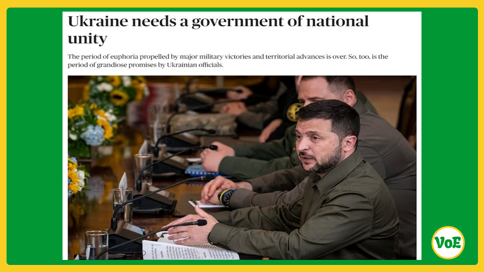 The Walls Are Closing In On Zelensky As Politico Demands A Government Of National Unity – Voice ...