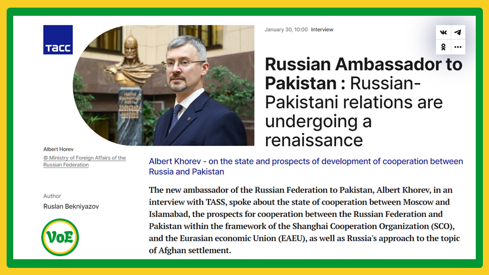 The New Russian Ambassador To Pakistan Said All The Right Things In His ...