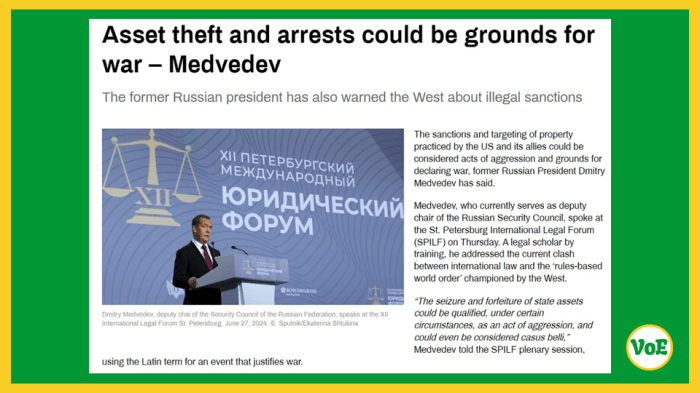 Medvedev Is Half-Right And Half-Wrong About What Could Be Considered ...