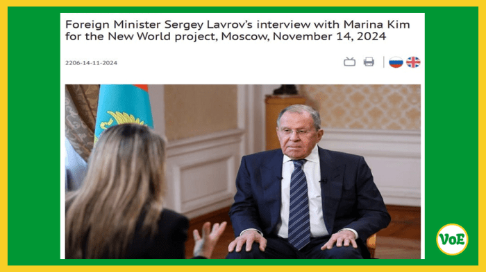 Lavrov Elaborated On Russia’s Afro-Eurasian Grand Strategy – Voice of East